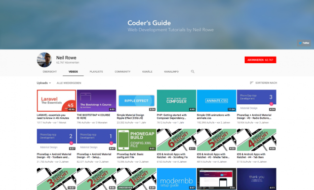 Einstieg in die Webentwicklung: Die besten Youtube-Kanäle