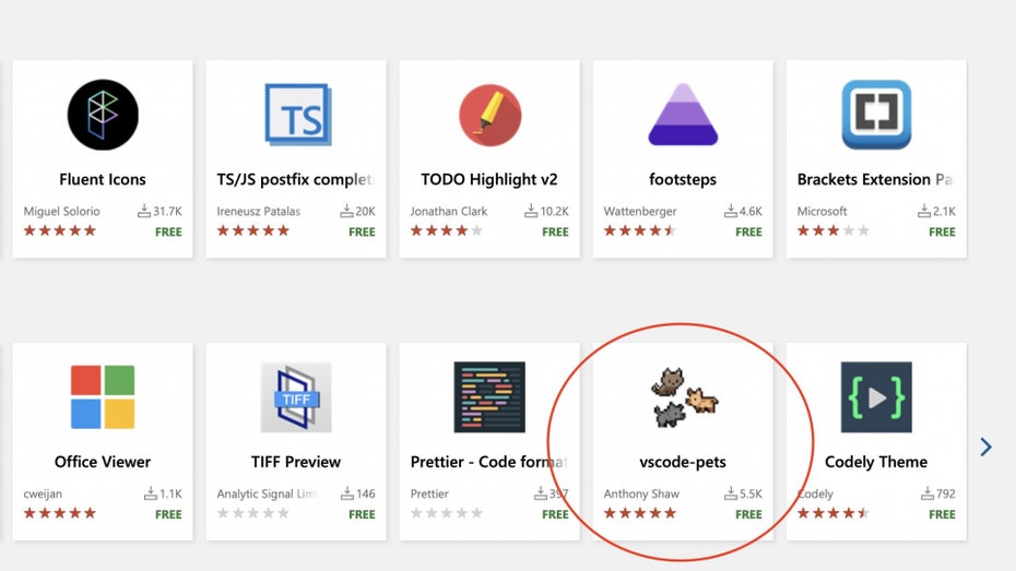 VS Pets bringt ein kleines Haustier in deinen Code-Editor – oder Karl ...