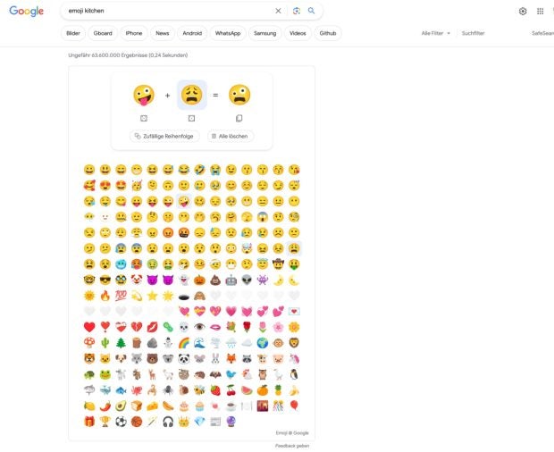 Eigene Emojis direkt in der Google-Suche erstellen: So gehts | t3n